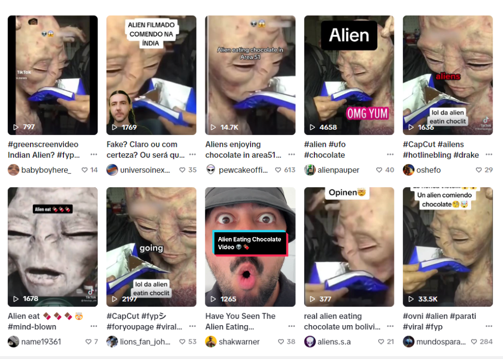 Um alienígena comendo chocolate foi capturado na Índia! Será verdade?